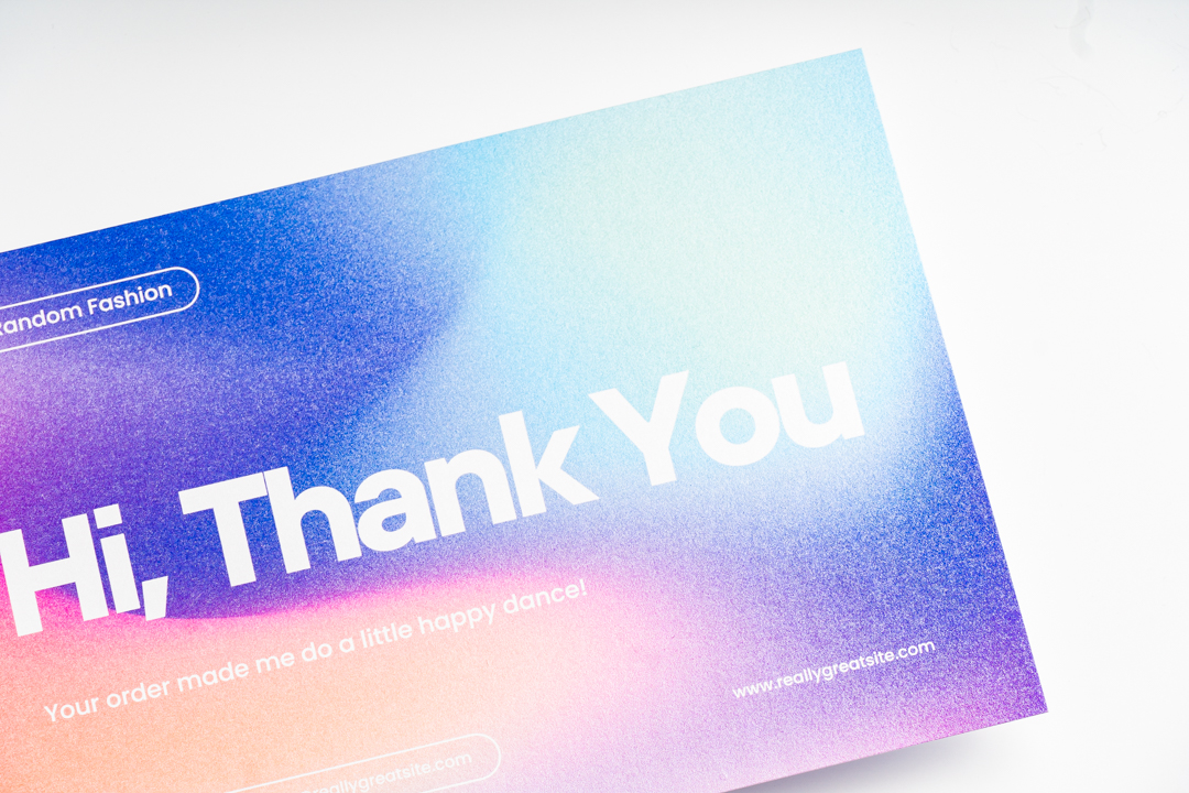 Order with compliments card: quick and easy | Print&Bind