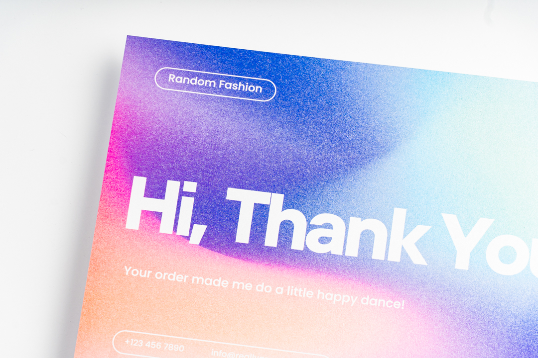 Order with compliments card: quick and easy | Print&Bind