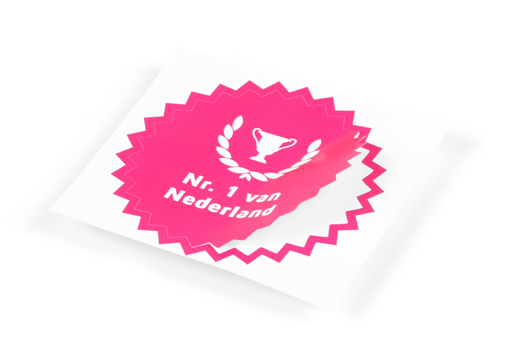 Hoogwaardige kwaliteit ronde sticker ø63 mm | Print&Bind