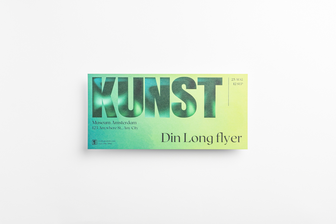 Hoogwaardige DIN LONG flyer goedkoop laten printen | Print&Bind