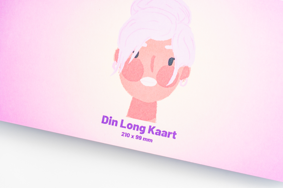 Goedkope DIN LONG kaart laten printen | Print&Bind