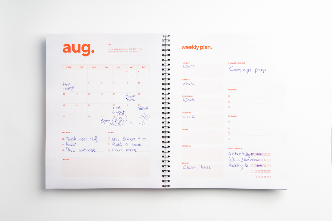 Online je eigen jaarplanner printen en inbinden | Print&Bind