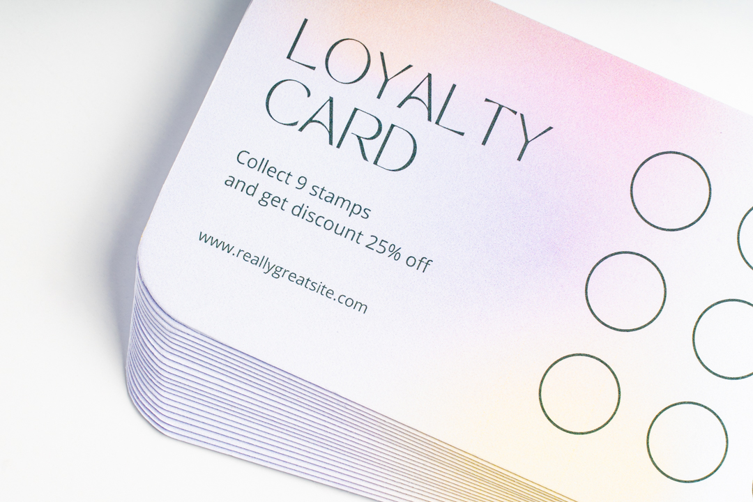 Quickly print your loyalty card online | Print&Bind