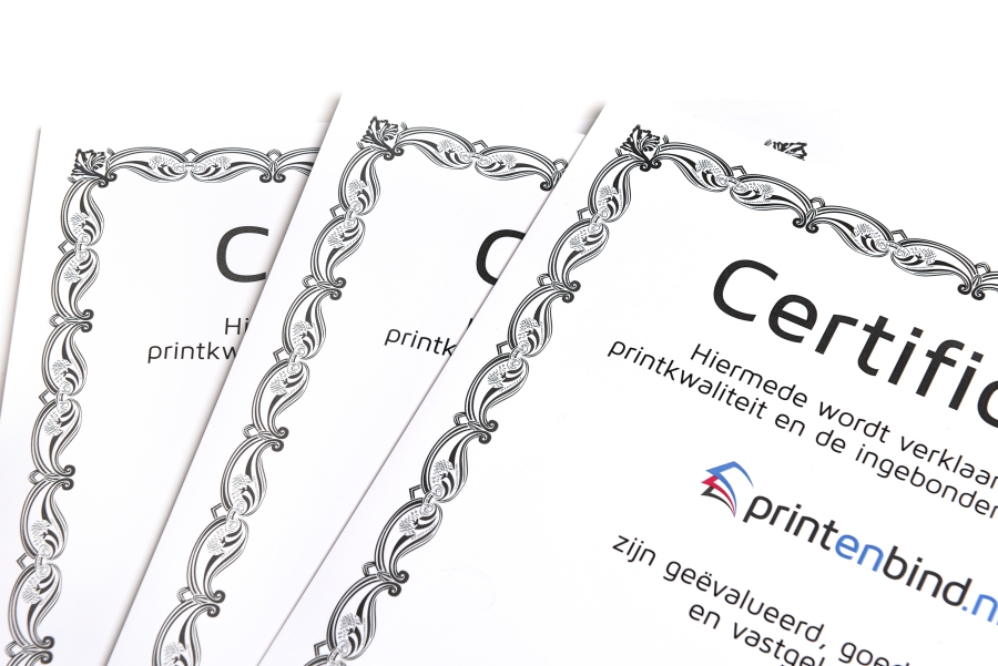 Online certificaat printen: gemakkelijk en snel - Printenbind.nl